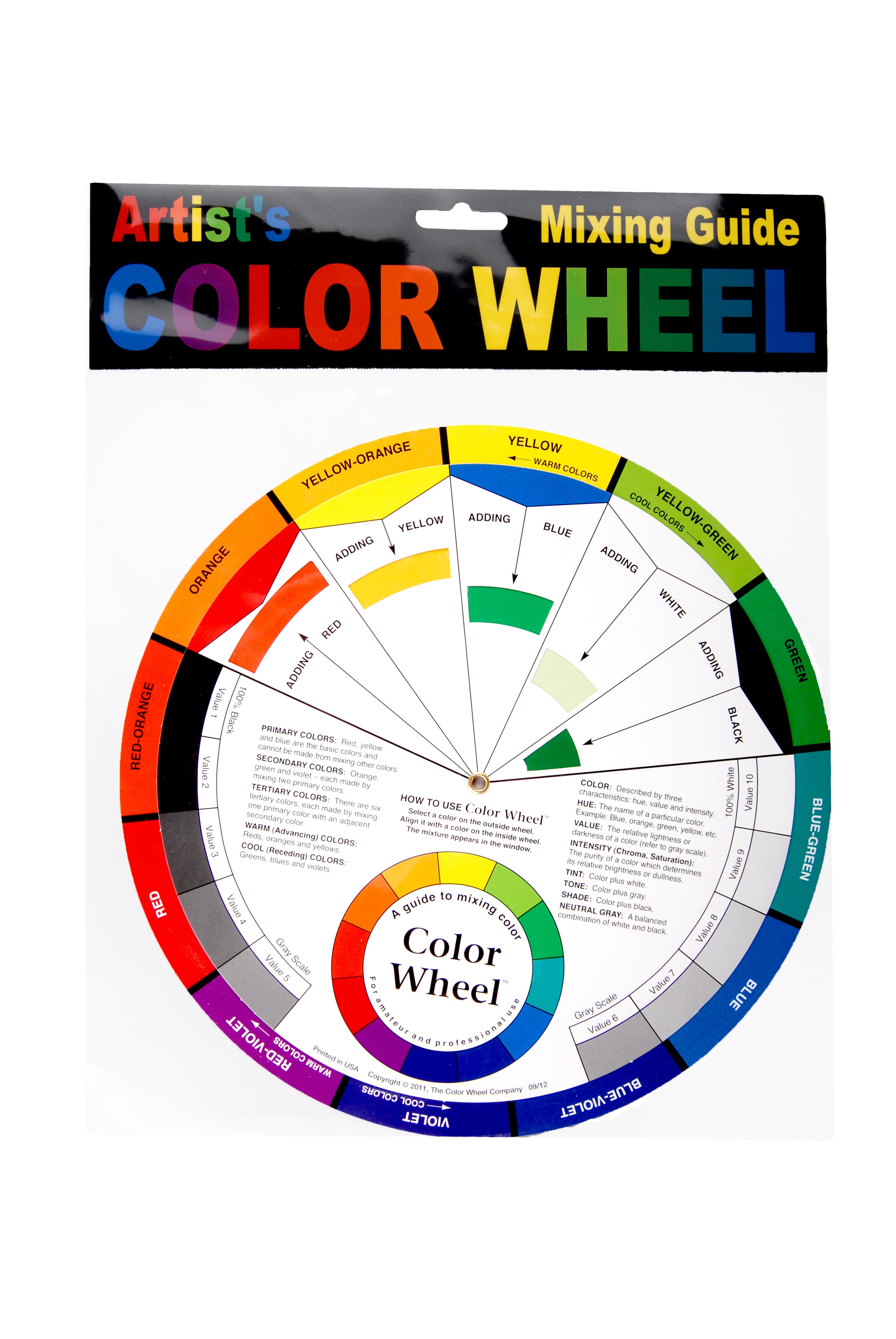 Colour Mixing Wheel - 9 1/4'' Dia. (Large) | EVE Art Supplies