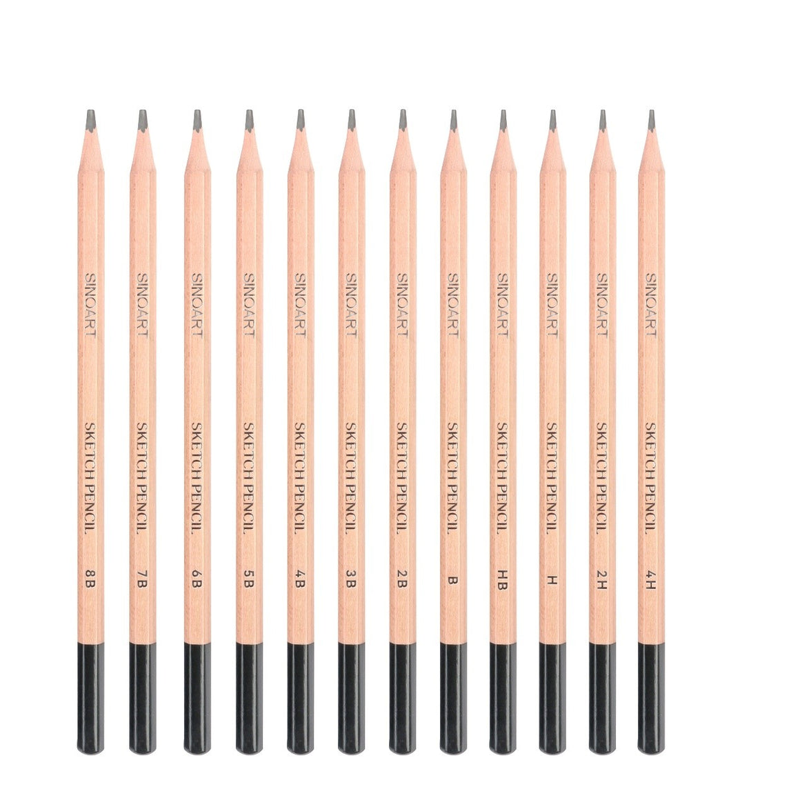 Artist Sketch Pencil Set of 12 in Metal Tin | EVE Art Supplies