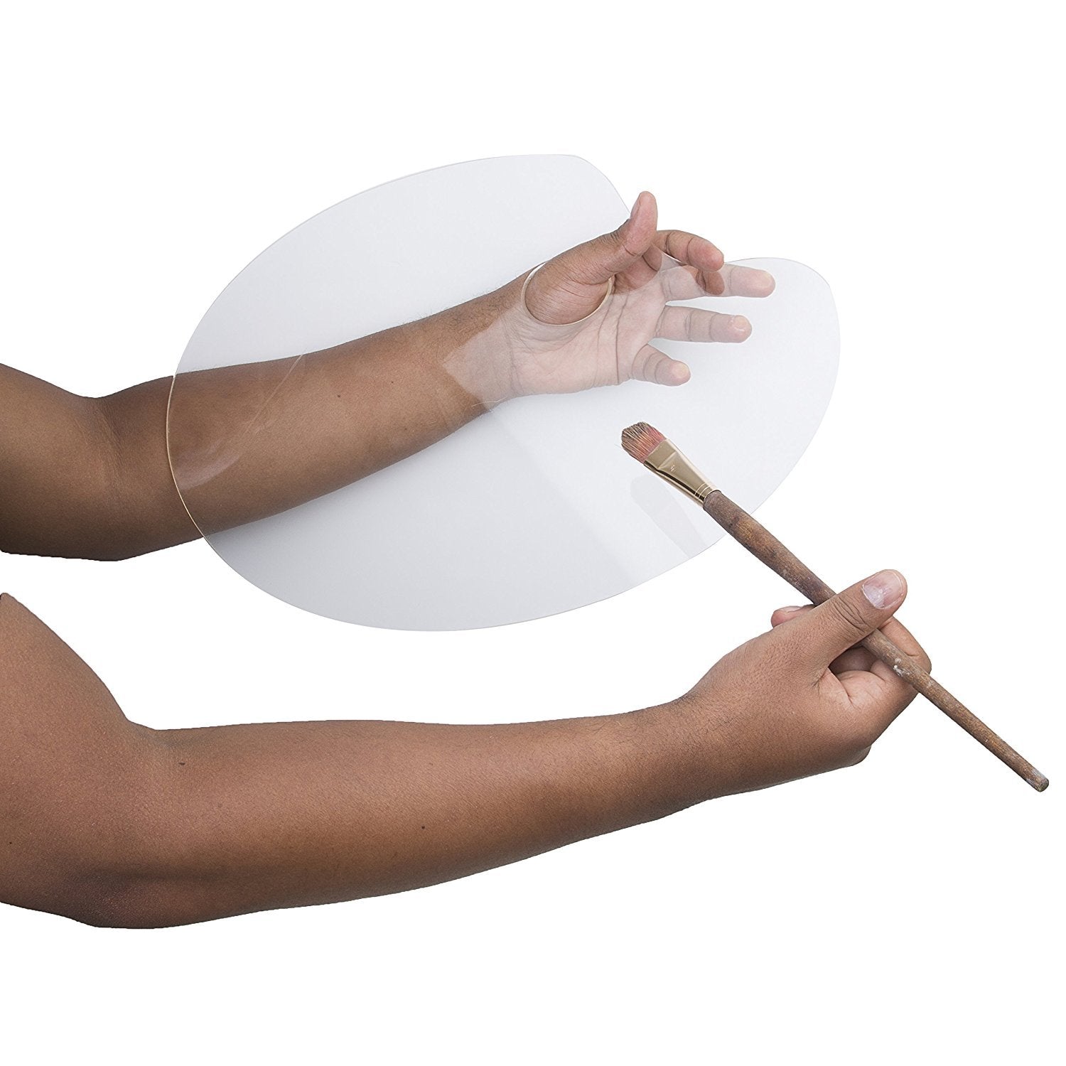 Clear Perspex Kidney Palette | EVE Art Supplies